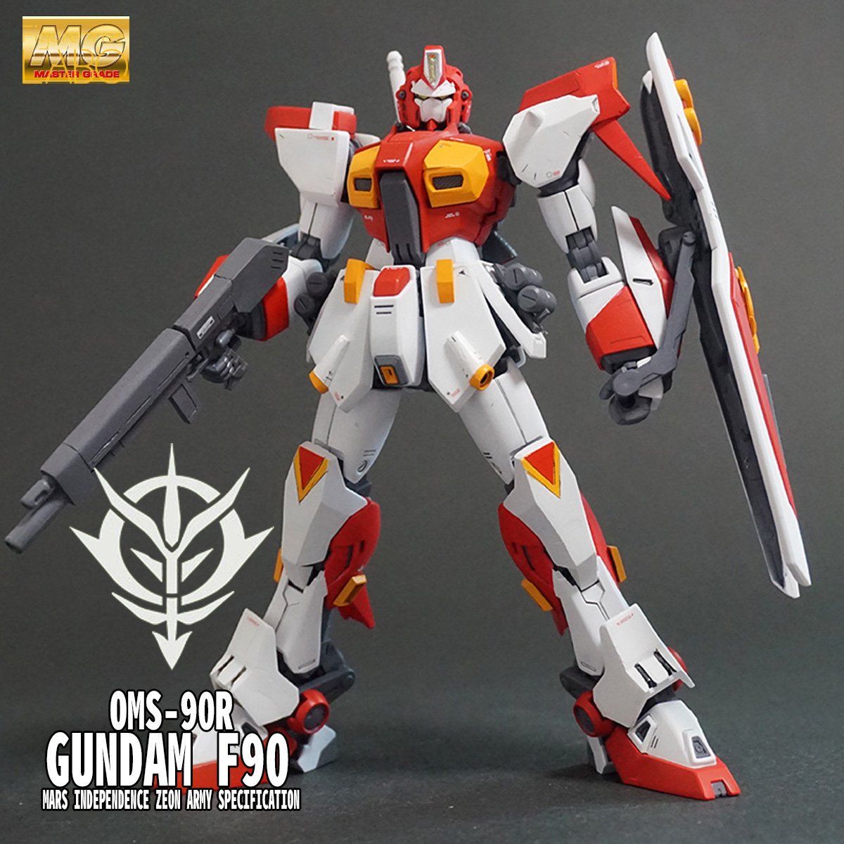 DMN on Twitter: "MG ガンダムF90火星独立ジオン軍仕様 完成～^^ やっぱりF90の横にはこの子が必要ですw 本作もヤフオク出品しております。 https://t.co ...