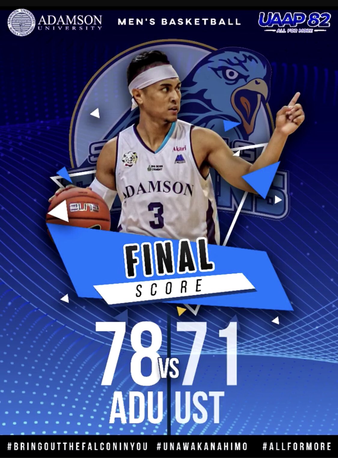 Adamson University Basketball Uniform