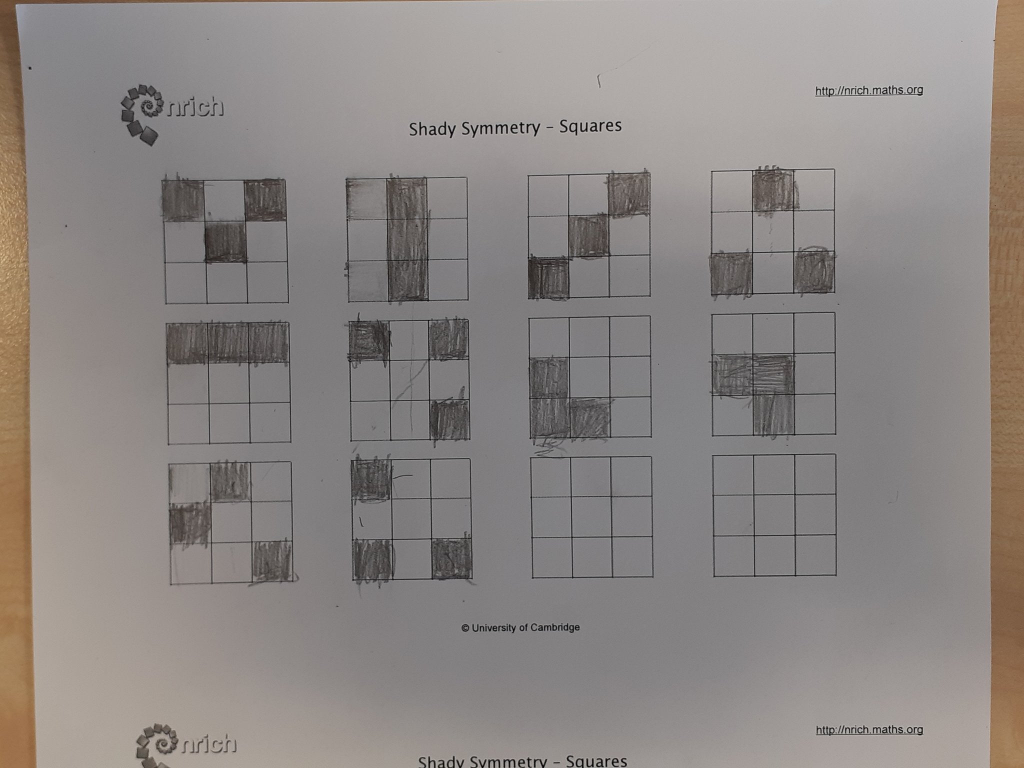 Bruce Gray on Twitter: "Symmetry with #s1maths. As well as completing pictures to give then line ...