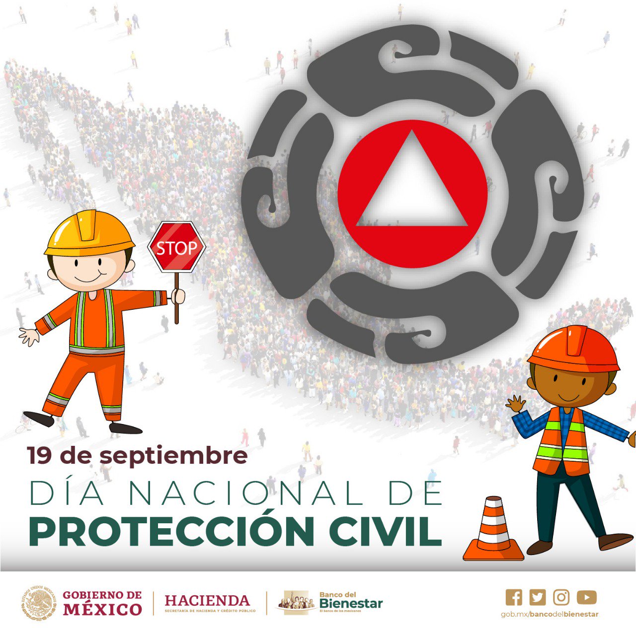 Banco del Bienestar on Twitter: "El #19S se conmemora el Día Nacional de Protección Civil, como ...