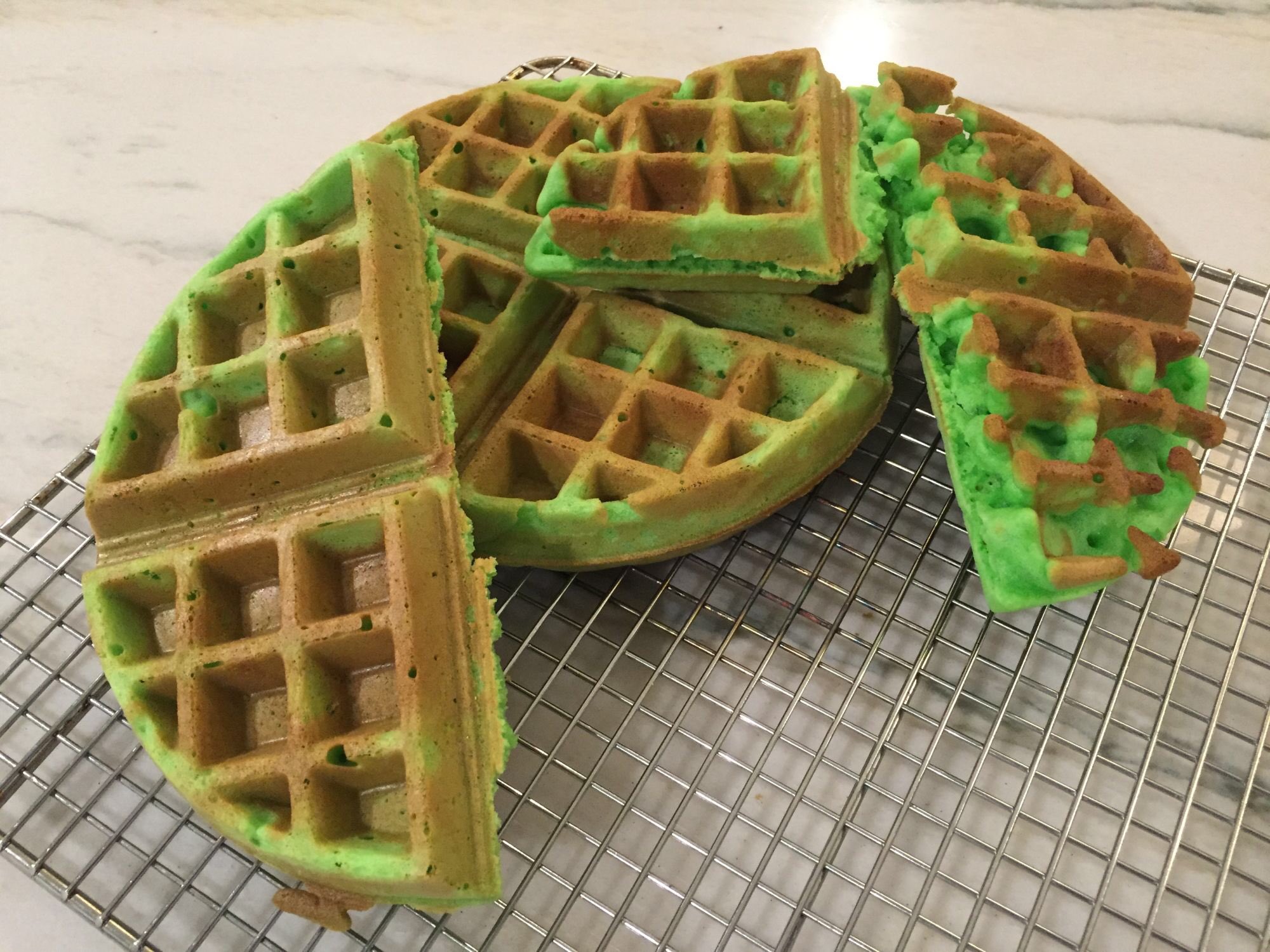 Pandan Waffle