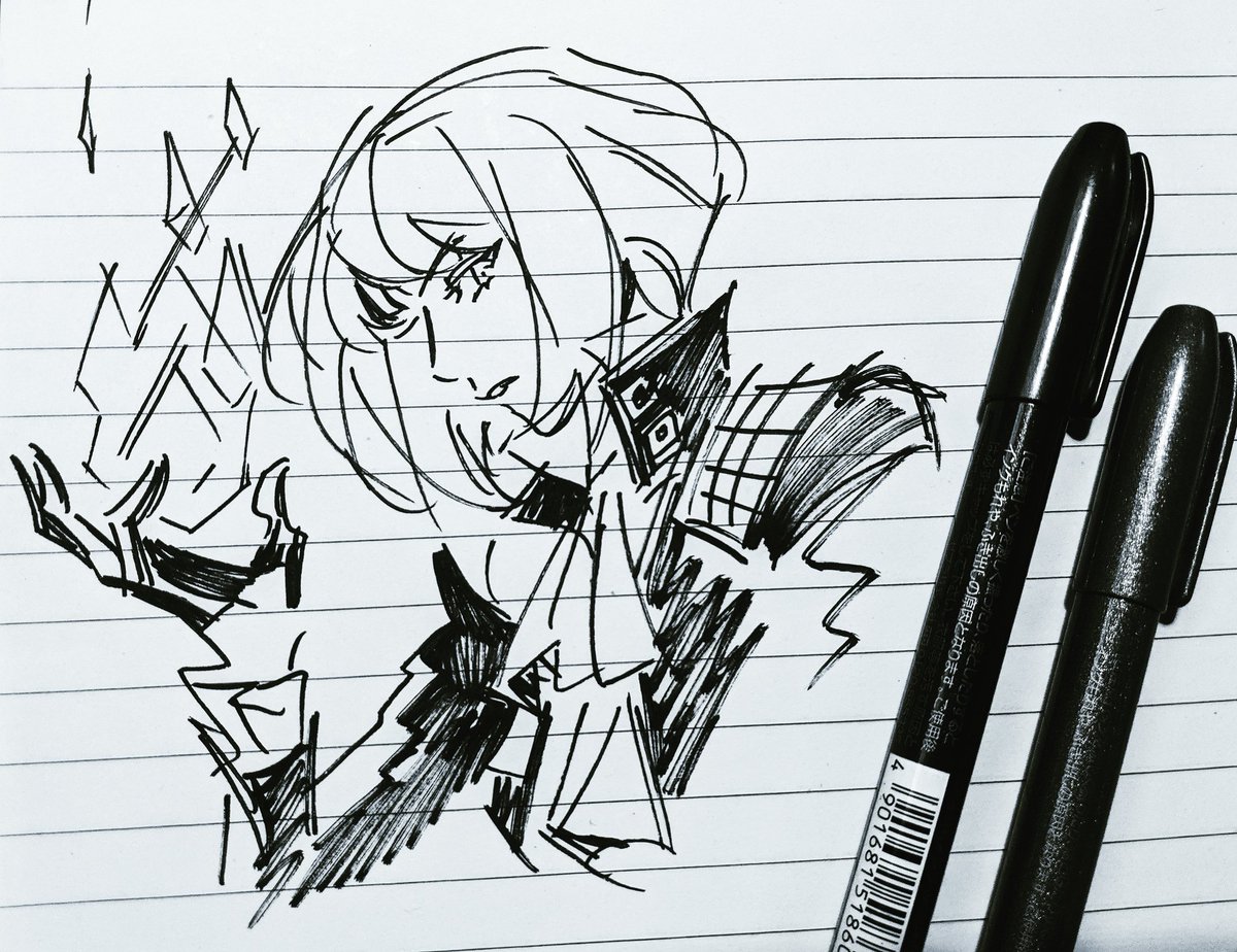「Lunch time doodle for #inktober day 1 Imma take it easy this」ling ...