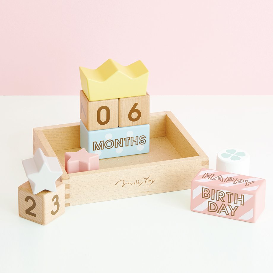 cotoha:onlineコトハコーヒー on Twitter: "エドインター ミルキートイ メモリービスケット バースデイ・アニバーサリーフォトが撮れるブロックセット。 やさしい色合いと ...