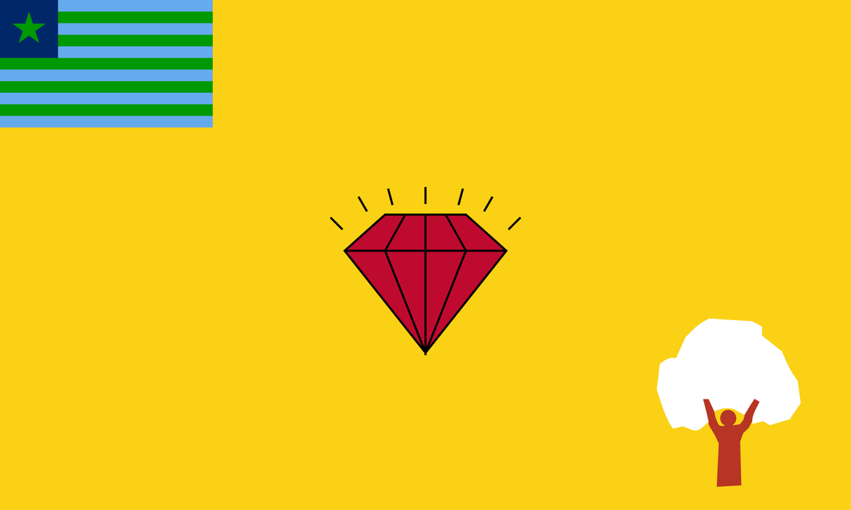 Gbarpolu County Liberia Flag