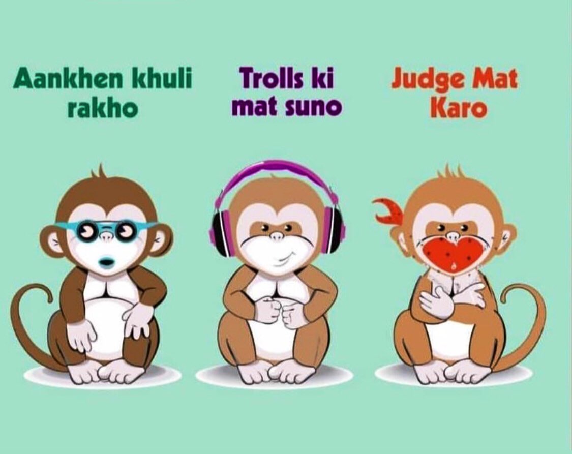 Gandhiji Ke 3 Bandar Sketch