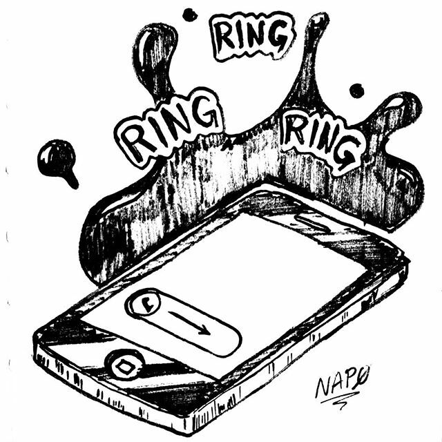 Telephone Ringing Drawing