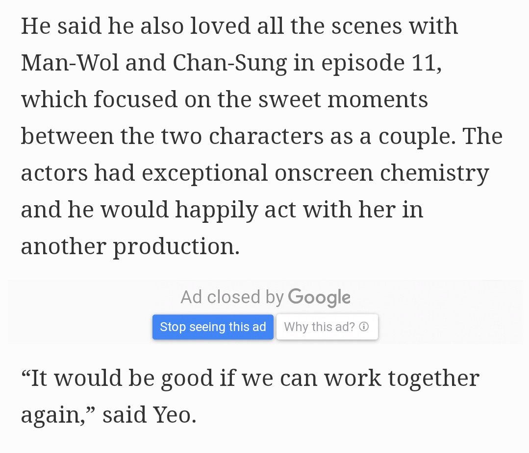 NOONAKON on Twitter: "Q : If you met Jang Manwol in reality, how would you react as Yeo Jingoo ...