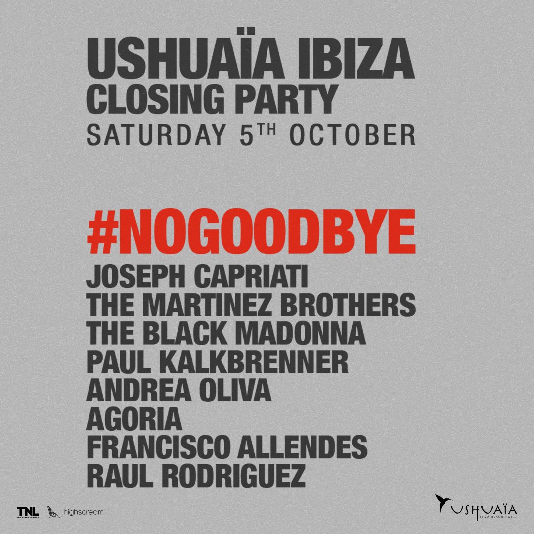The countdown is on! October 5th, Ushuaïa Ibiza CLOSING PARTY ...