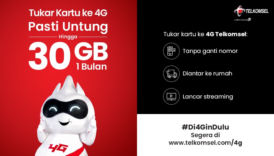 4g Telkomsel Logo Neo Digital Printing | Poster Telkomsel Migrasi
