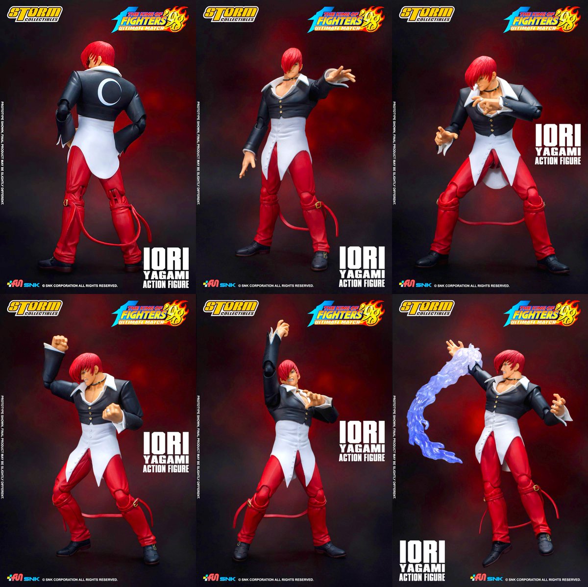 Tendou on X Storm Collectibles Action Figures Iori Yagami KOF 98 Ultimate Match Now Official Q4 2019 Same release date as Terry can they make it Iori looks alright better than Terry