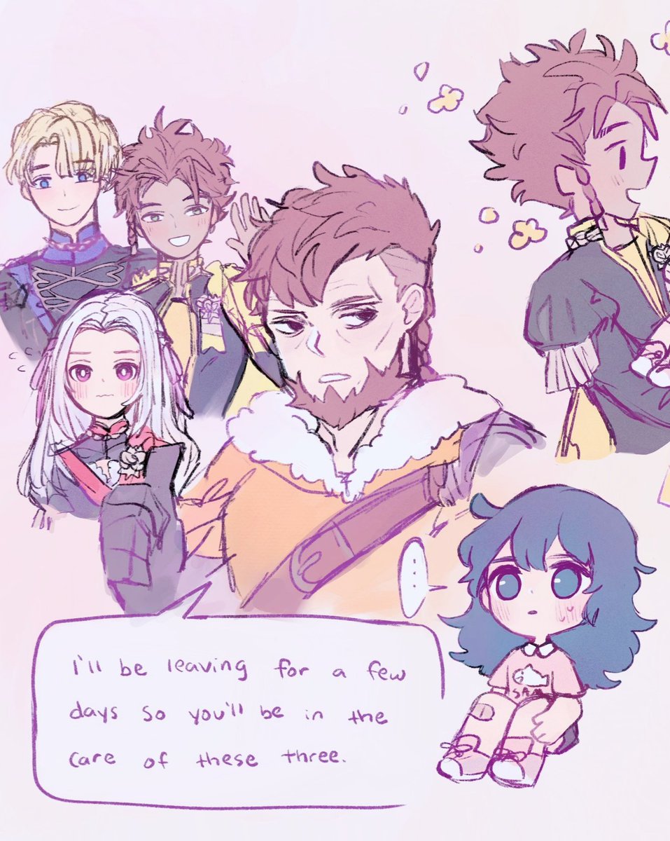 「we've all seen babysitter byleth but what about.. baby bylet」𓆟の漫画