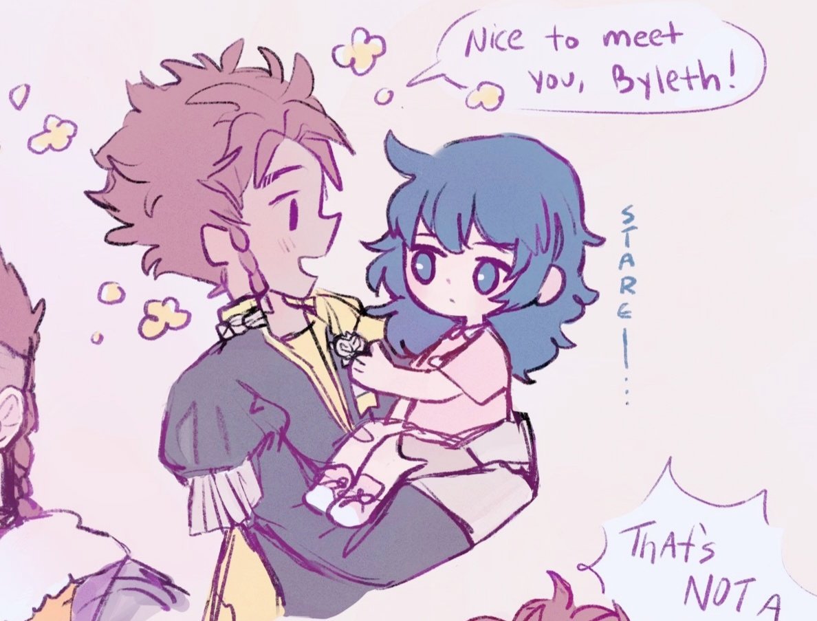 「we've all seen babysitter byleth but what about.. baby bylet」𓆟の漫画