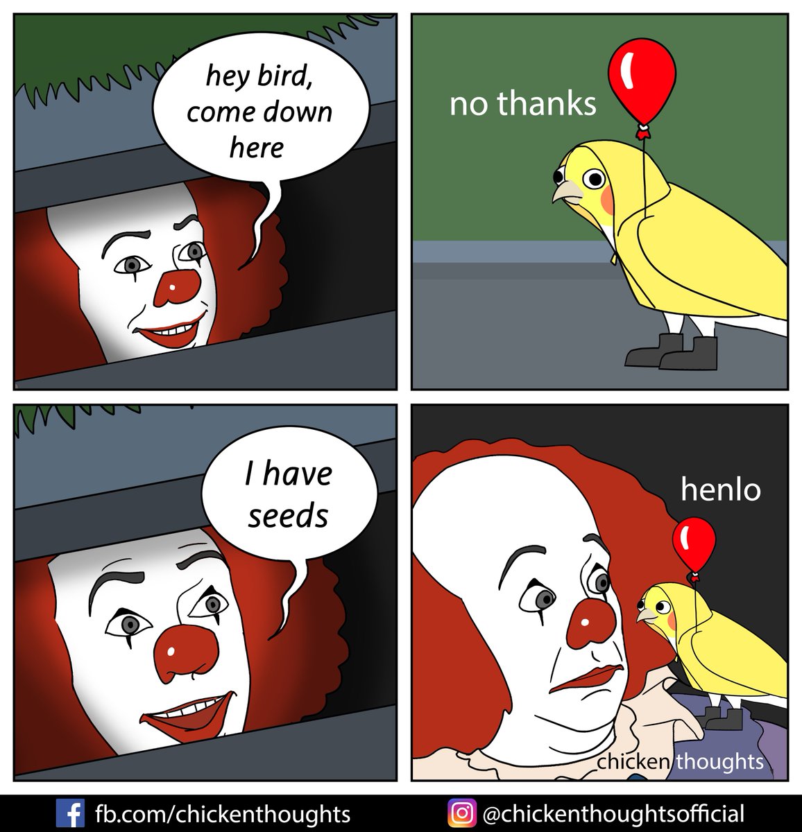 「Happy Hatchday to our fren Merle the Talking 'Tiel who bring」Chicken ...