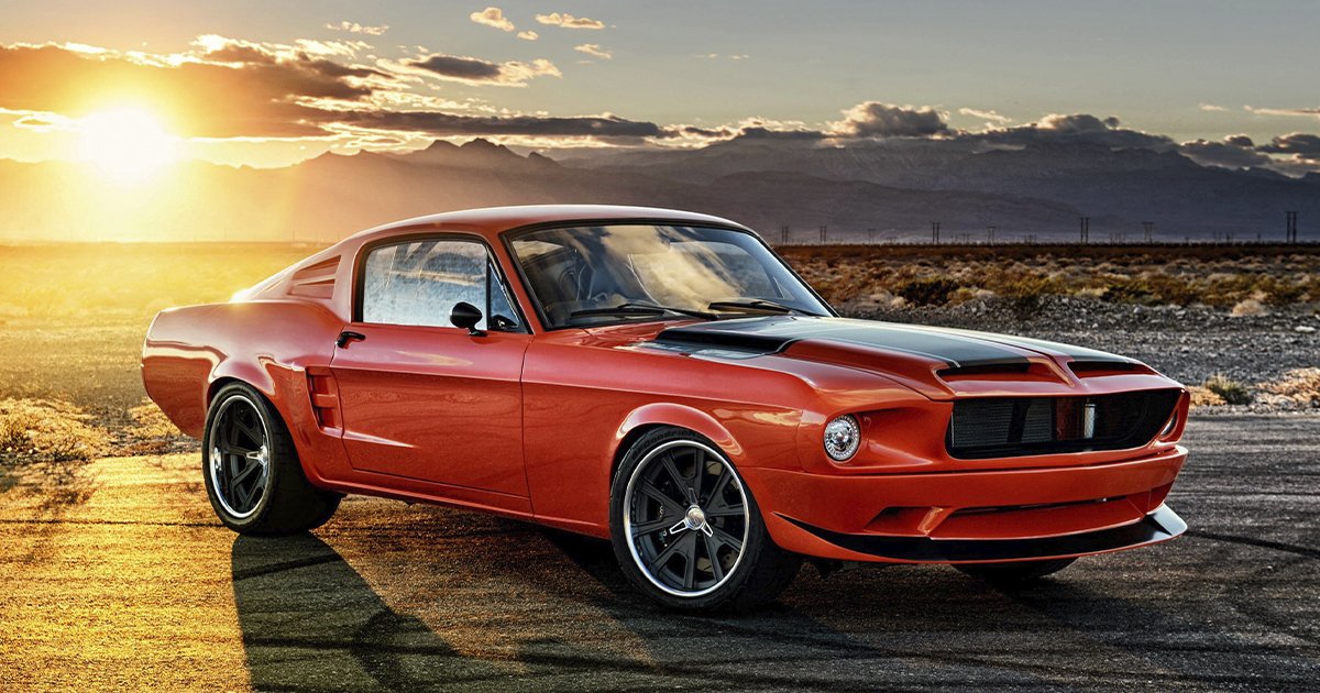 You don’t chase the sun in this 1968 Ford Mustang Custom Fastback – you ...