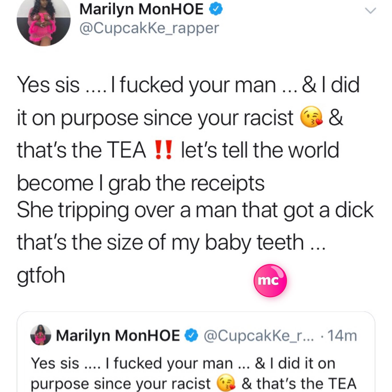 Pop Base On Twitter Cupcakke The Rapper Continues Shading Camila Cabello And Shawn Mendes This