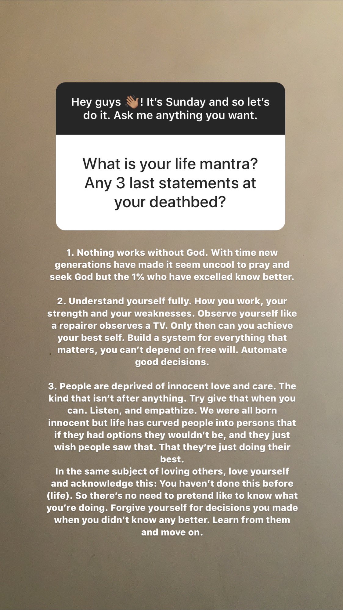 Ask Me Anything Instagram Post