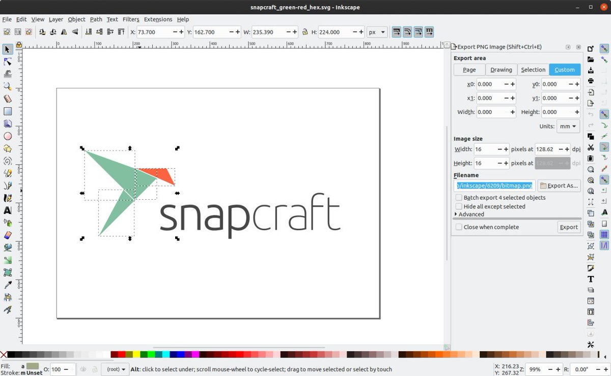 Inkscape app - gasmtiger