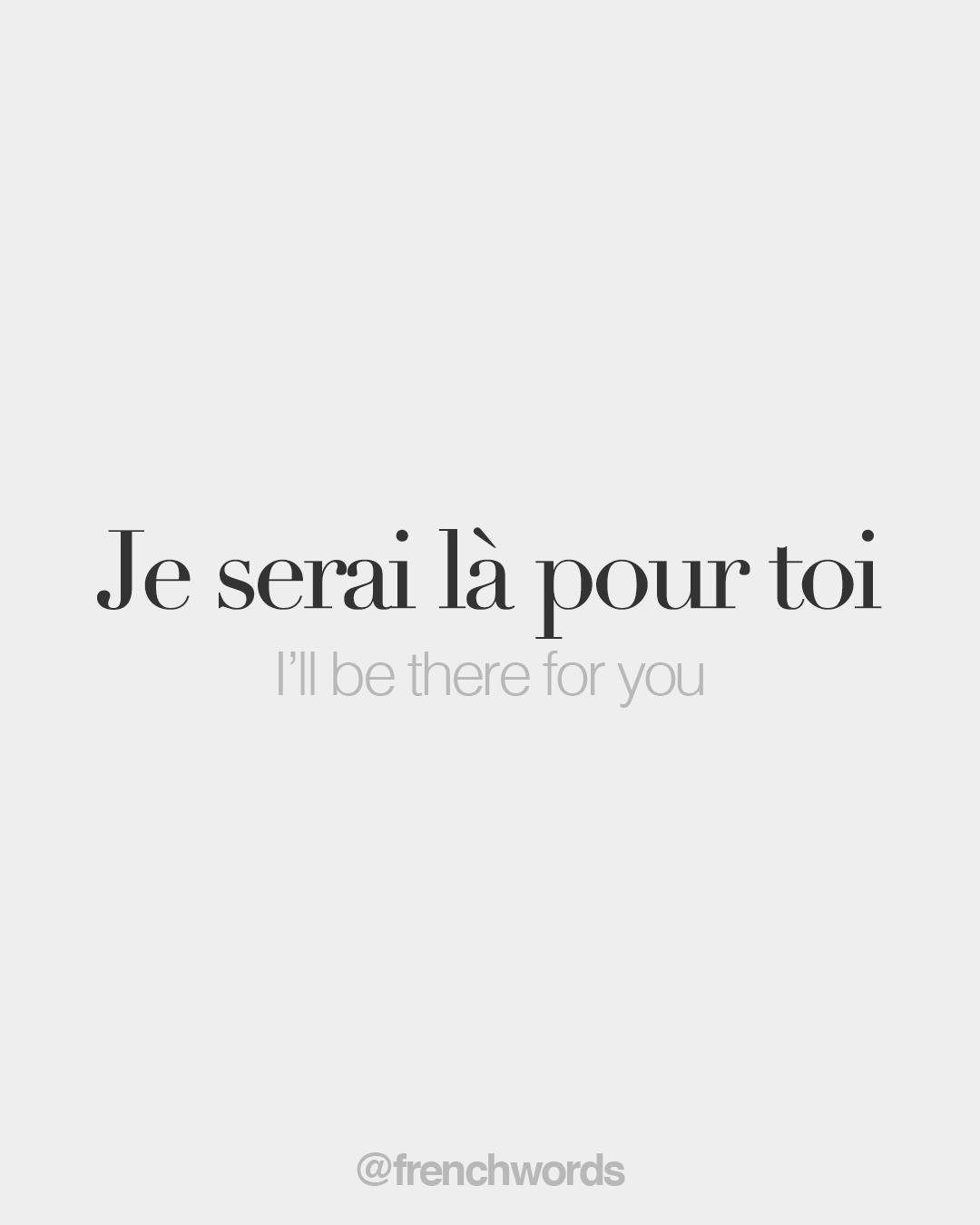 French Quotes About Friendship