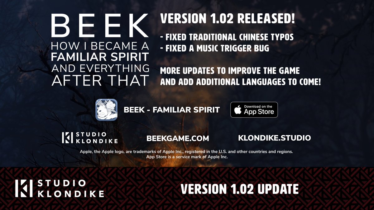 Studio Klondike on Twitter: "Version 1.02 of Beek: Familiar Spirit is now available! We had this ...