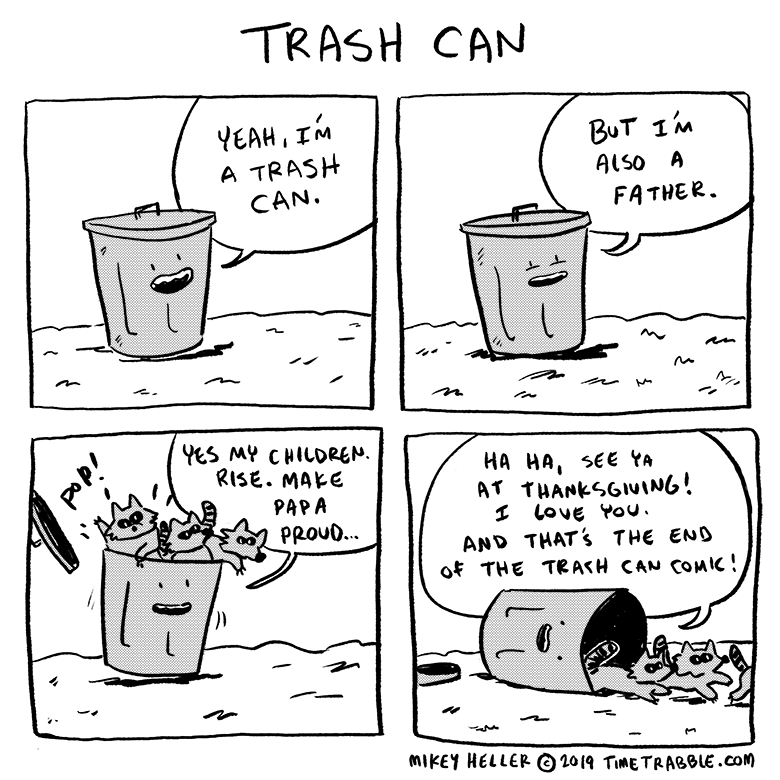 「i drew a comic about a trash can 」Mikey Hellerの漫画