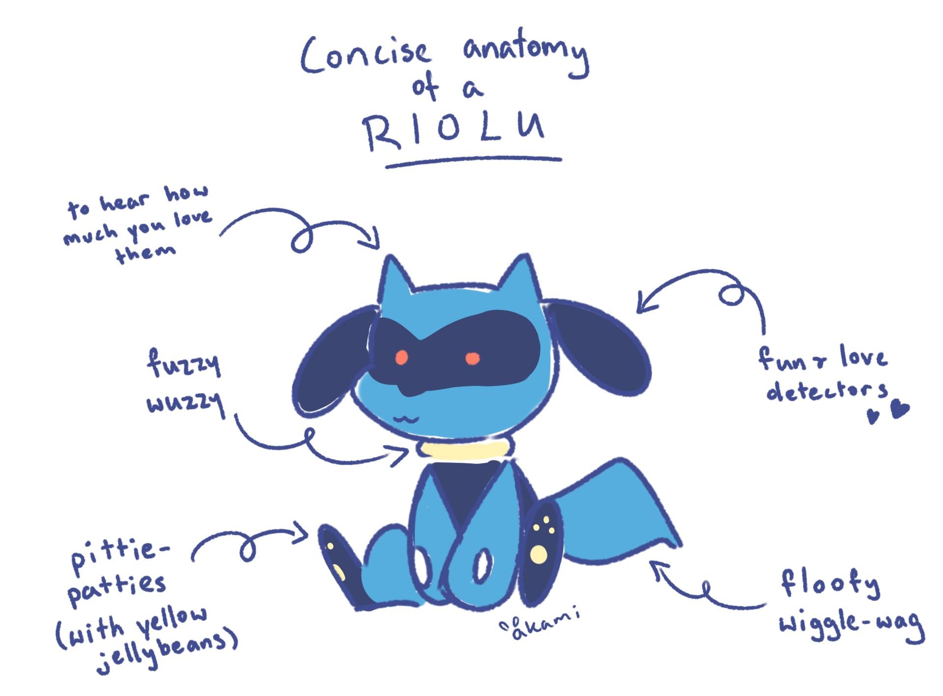 Akami Copiumingway On X: Anatomy Of Riolu #pokemon #riolu , 56% OFF