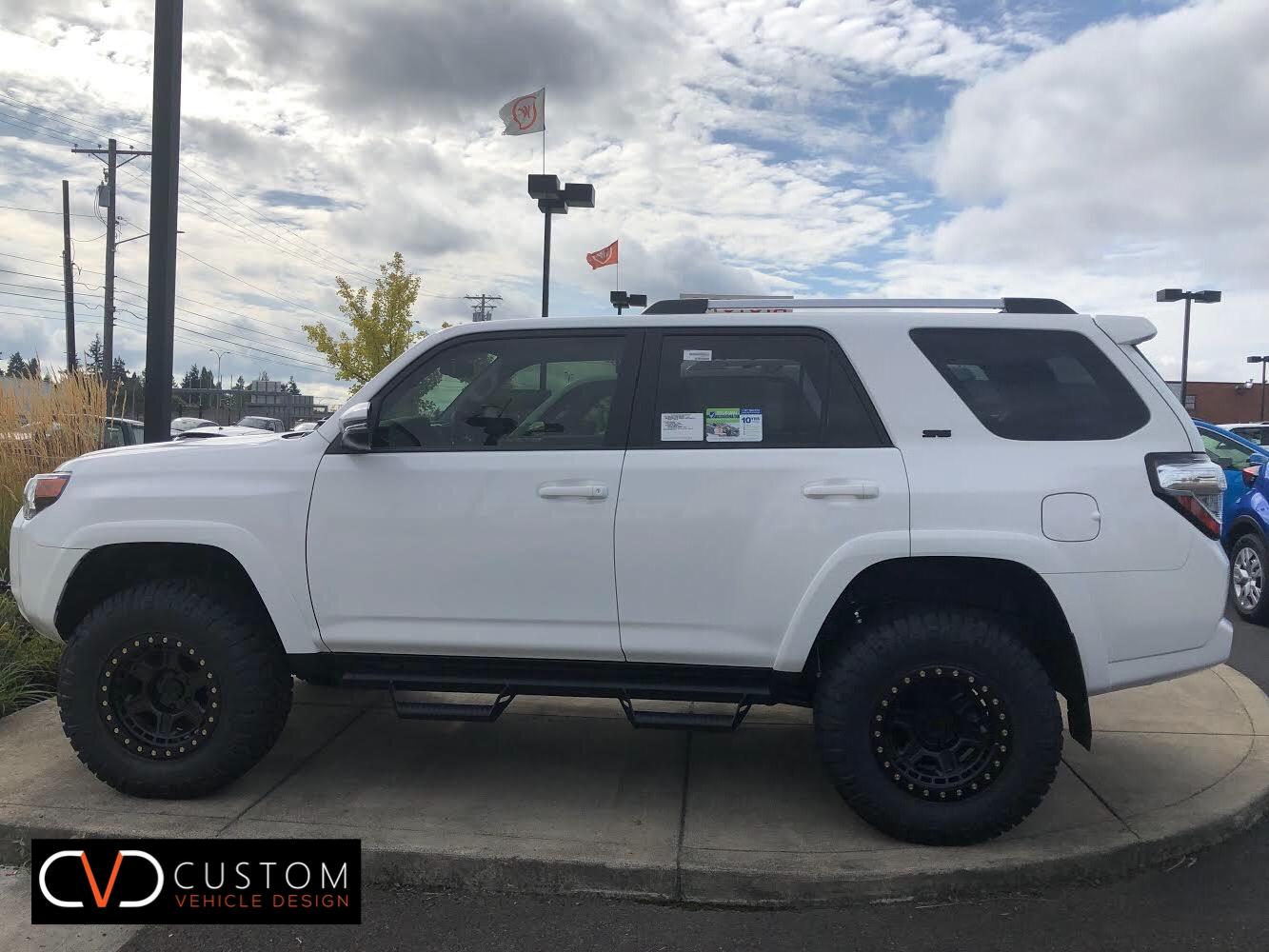 White 4runner Black Wheels