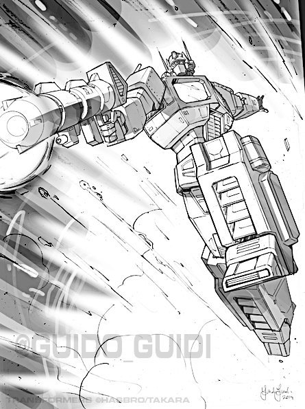 Transformers Optimus Prime Sketch
