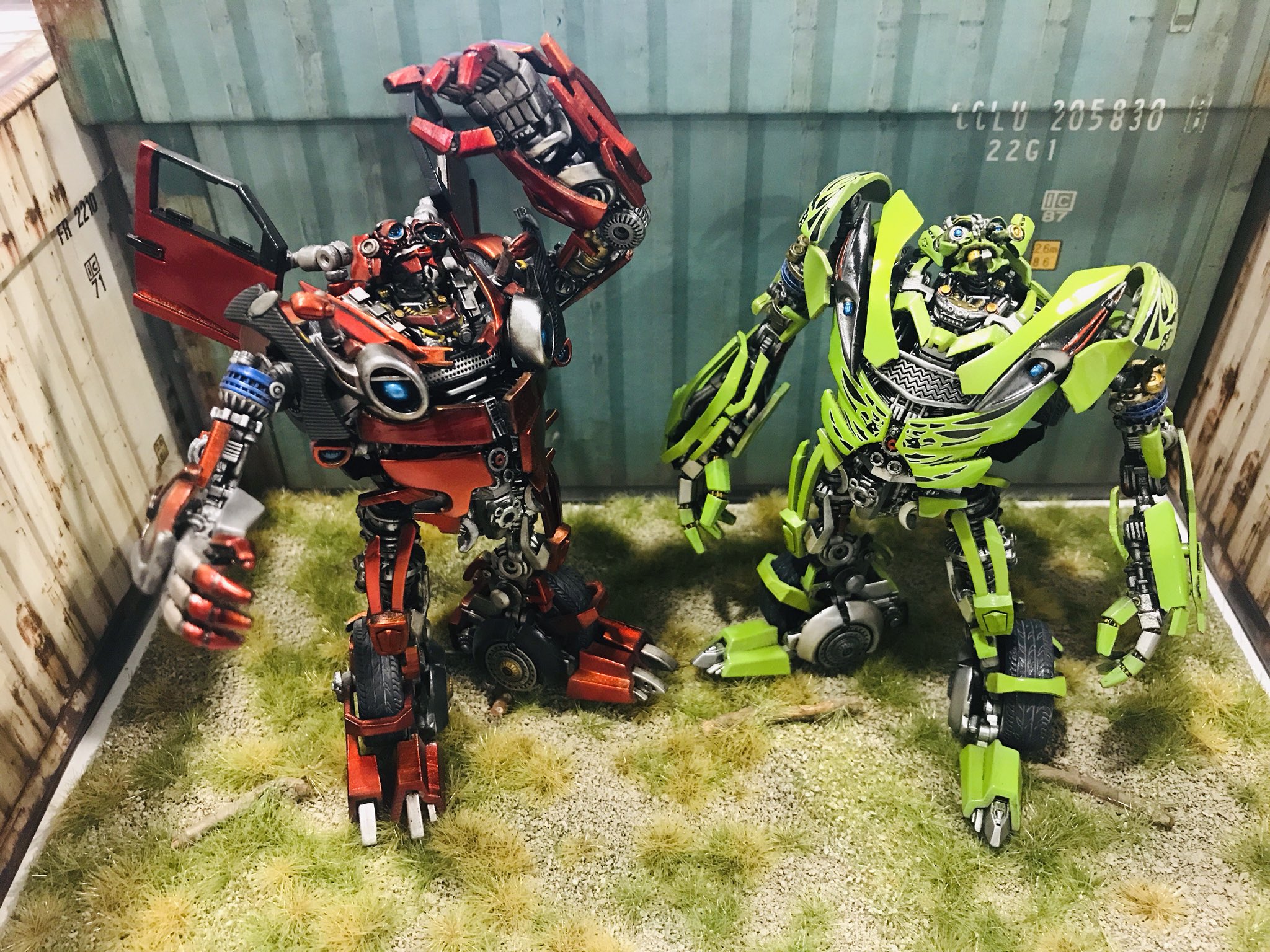 Transformers Green Twin