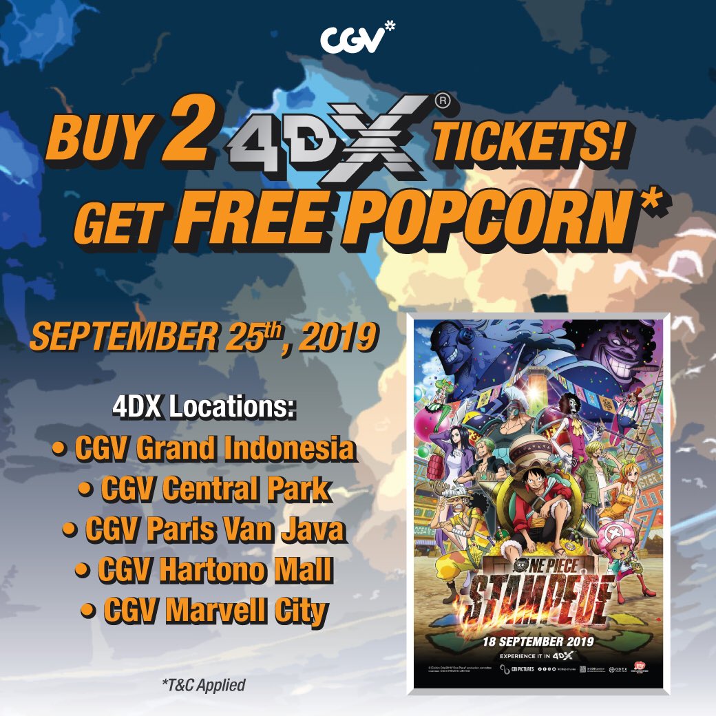 CGV Cinemas on Twitter: "4DX Day balik lagi. Khusus besok kamu bisa dapetin GRATIS Popcorn Large ...