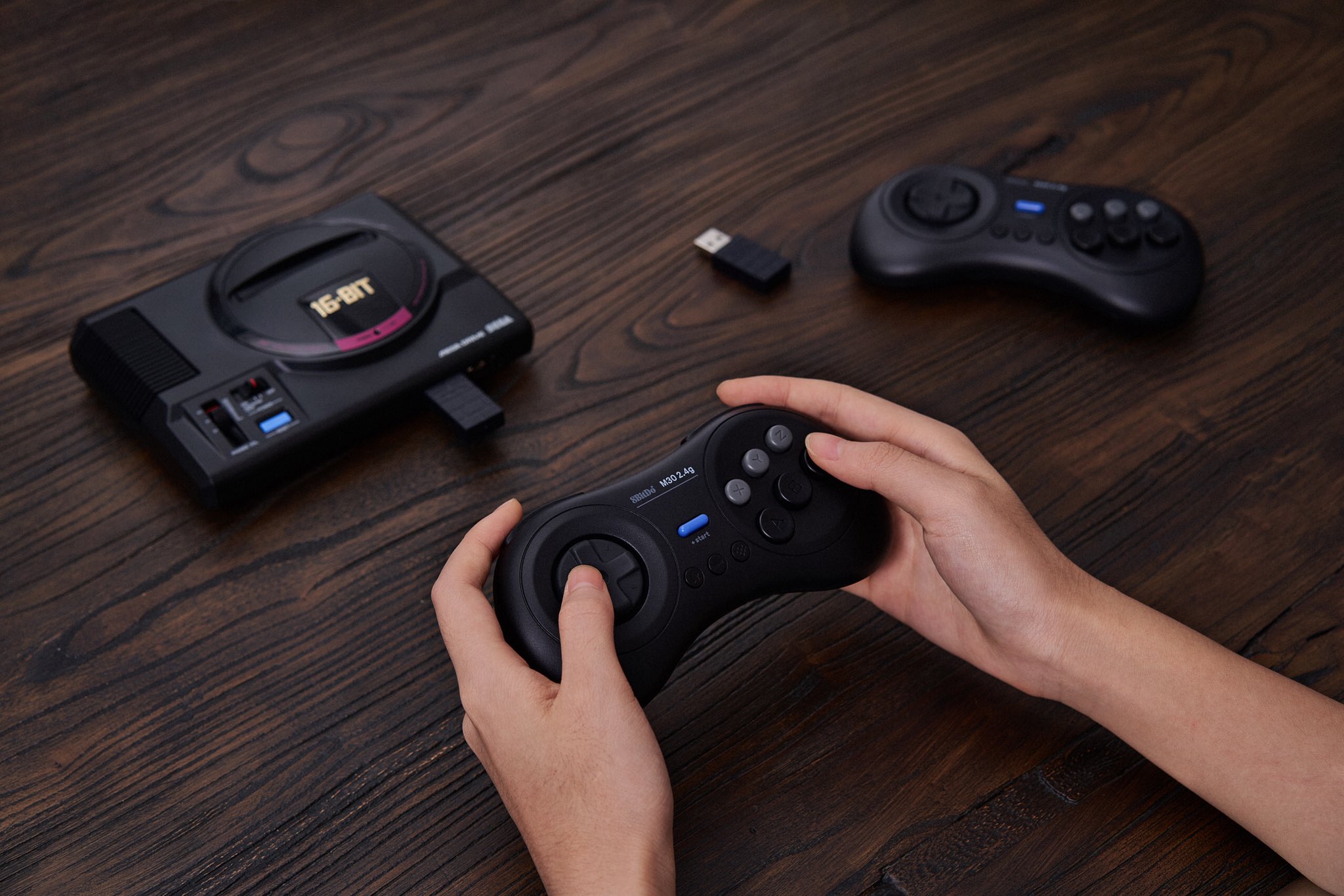 8BitDo on Twitter: "M30 2.4G for Sega Genesis Mini & Mega Drive Mini with a USB dongle. https ...