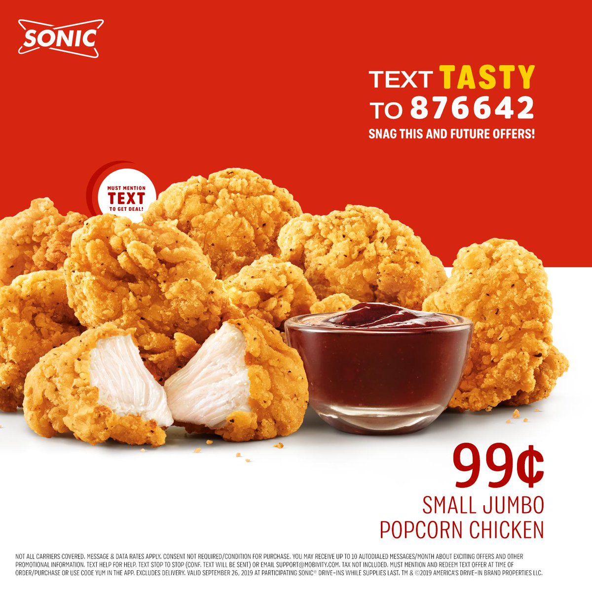 Popcorn Chicken Sonic