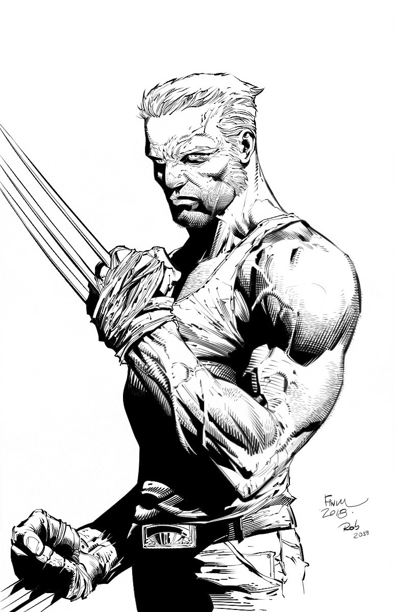 Rob Lean on Twitter: "#Wolverine by #DaveFinch pencil #digital #ink myself #clipstudio…