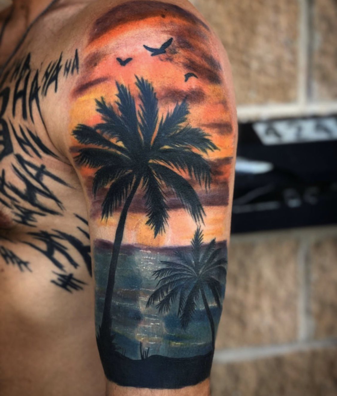 Sunset Sleeve Tattoos