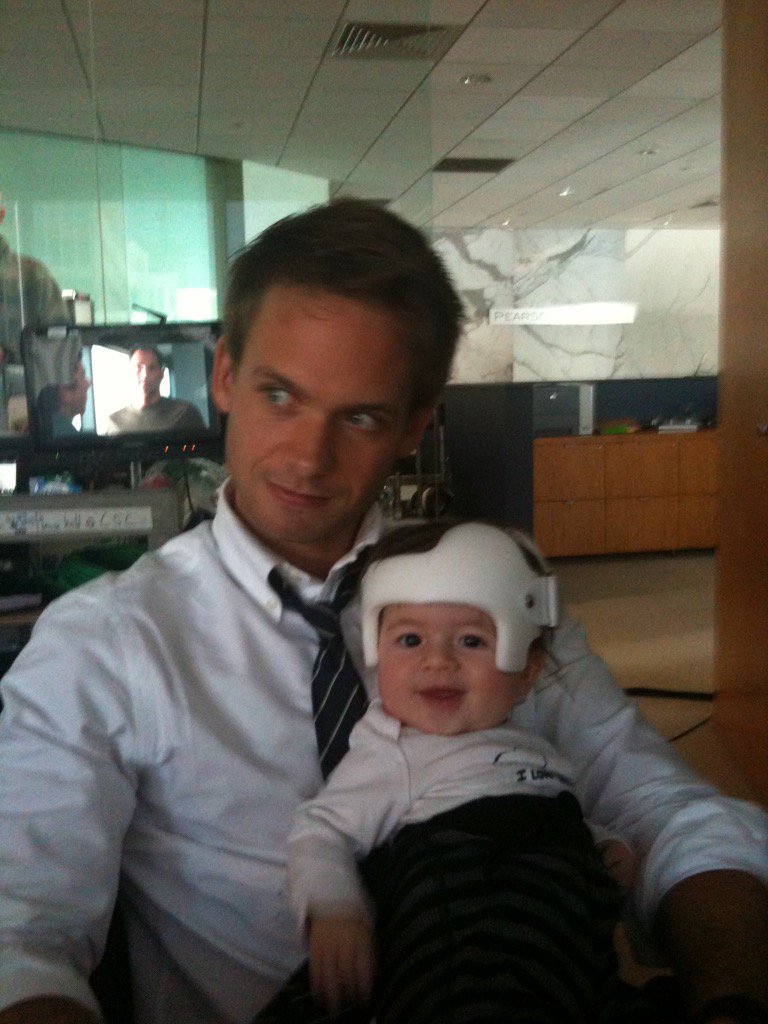 Patrick J Adams Gabriel Macht Daughter
