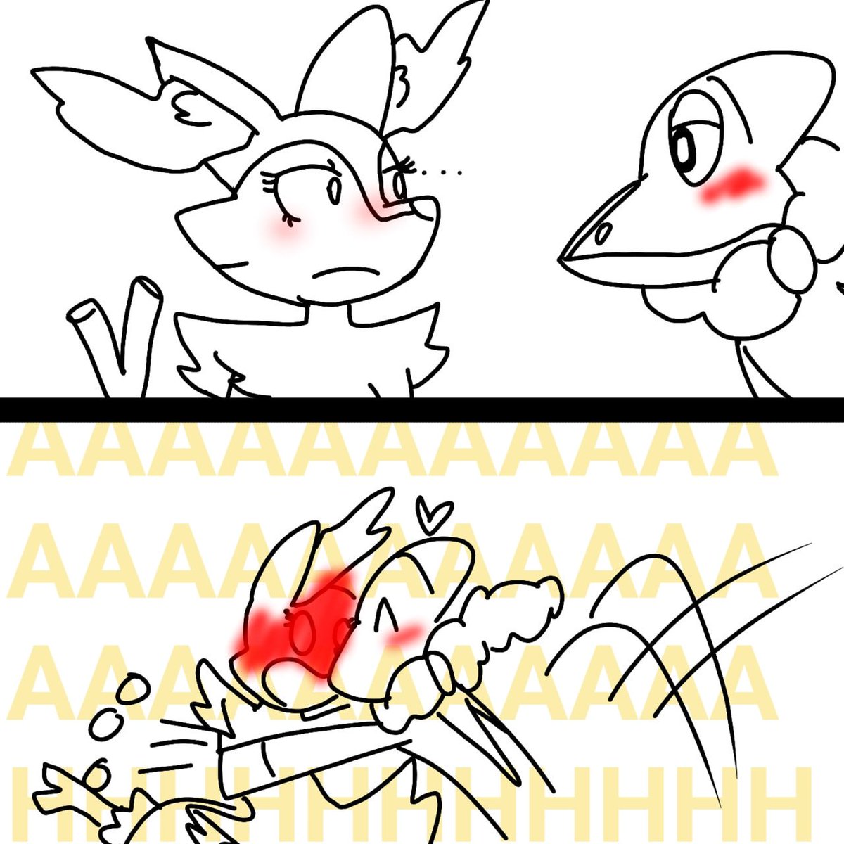Braixen And Frogadier