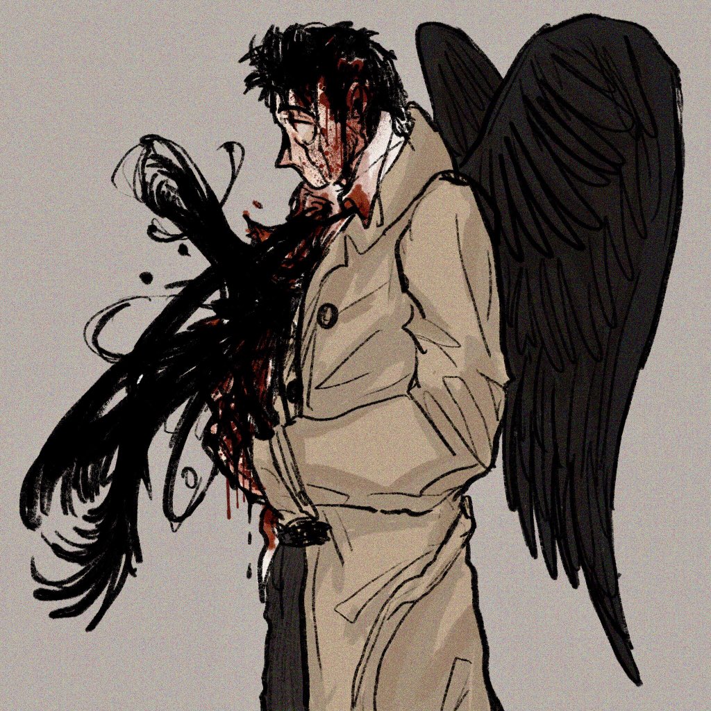 Castiel Fan Art Sad