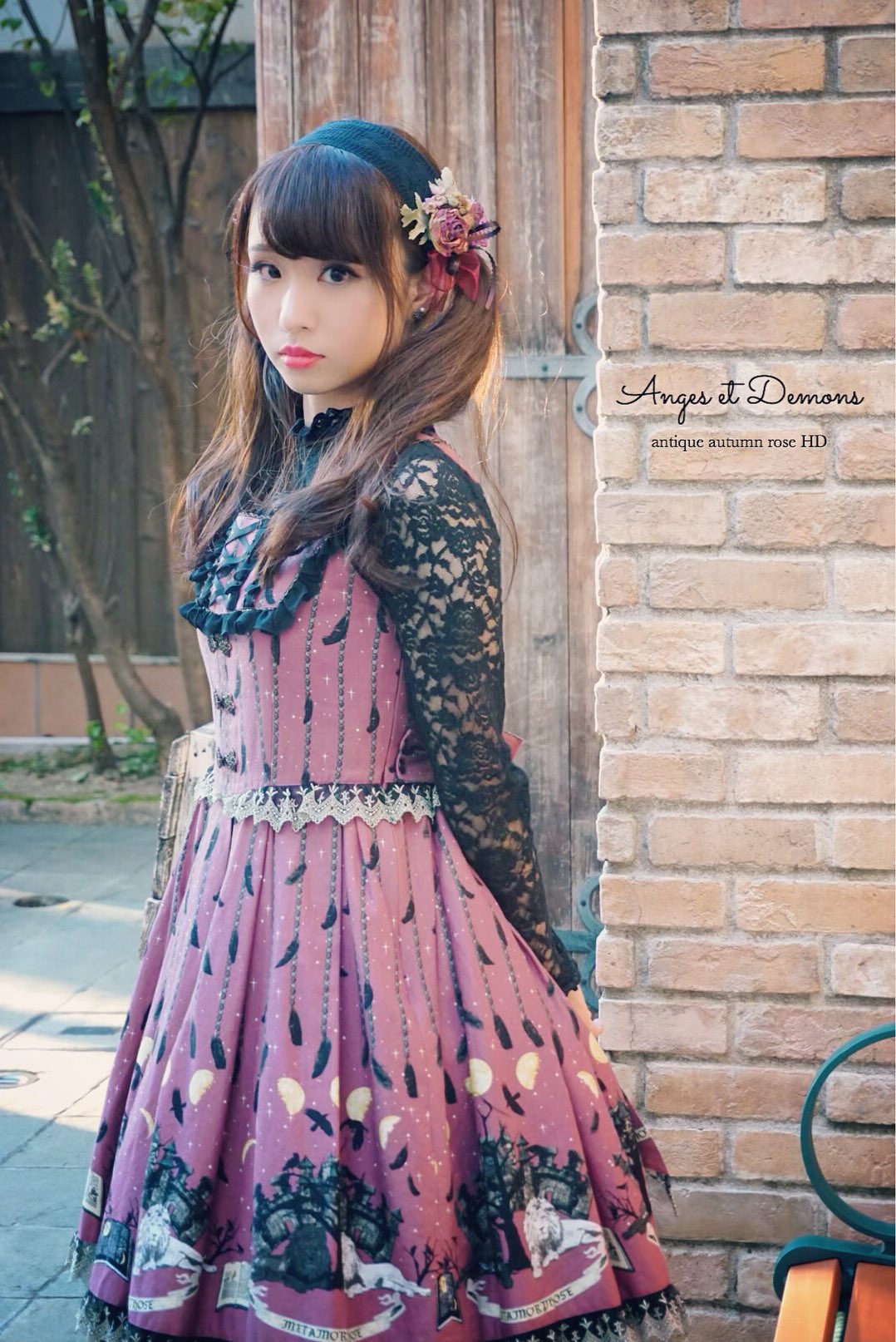 Anges et Demons 🎃 on Twitter: "🌟9/28 #ゴスロリマーケット 作品紹介②🌟 『アンティークオータムローズヘッドドレス』 絶妙な色使いと花弁の繊細さに感動する ...