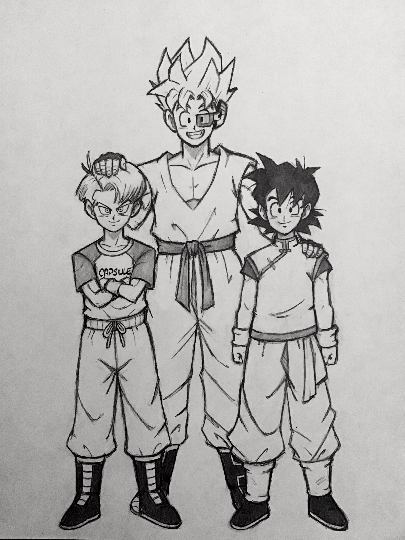 Goten And Trunks Drawing