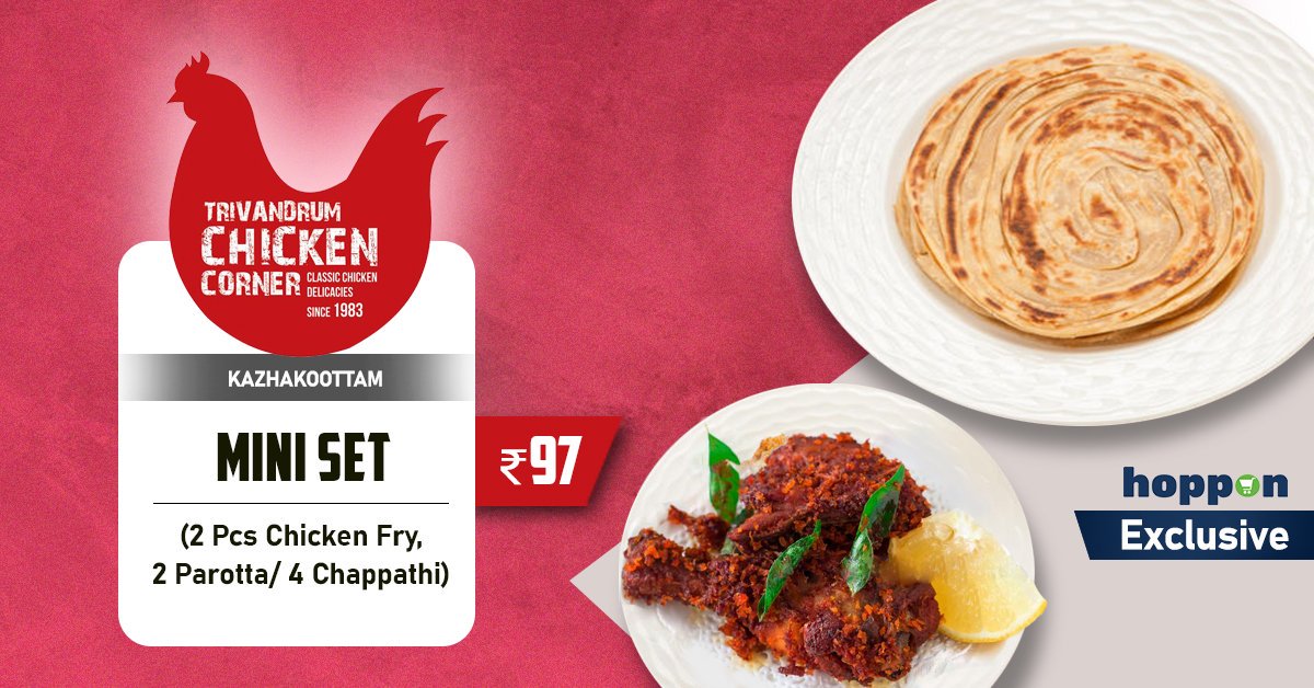 Parotta With Chicken Fry