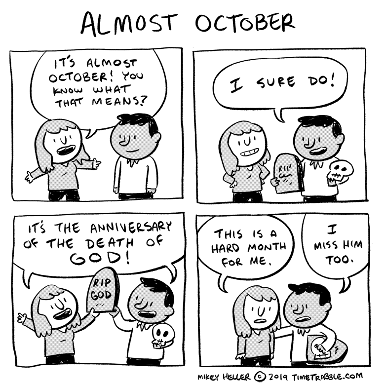 「i drew a comic about it being almost Oct」|Mikey Hellerの漫画
