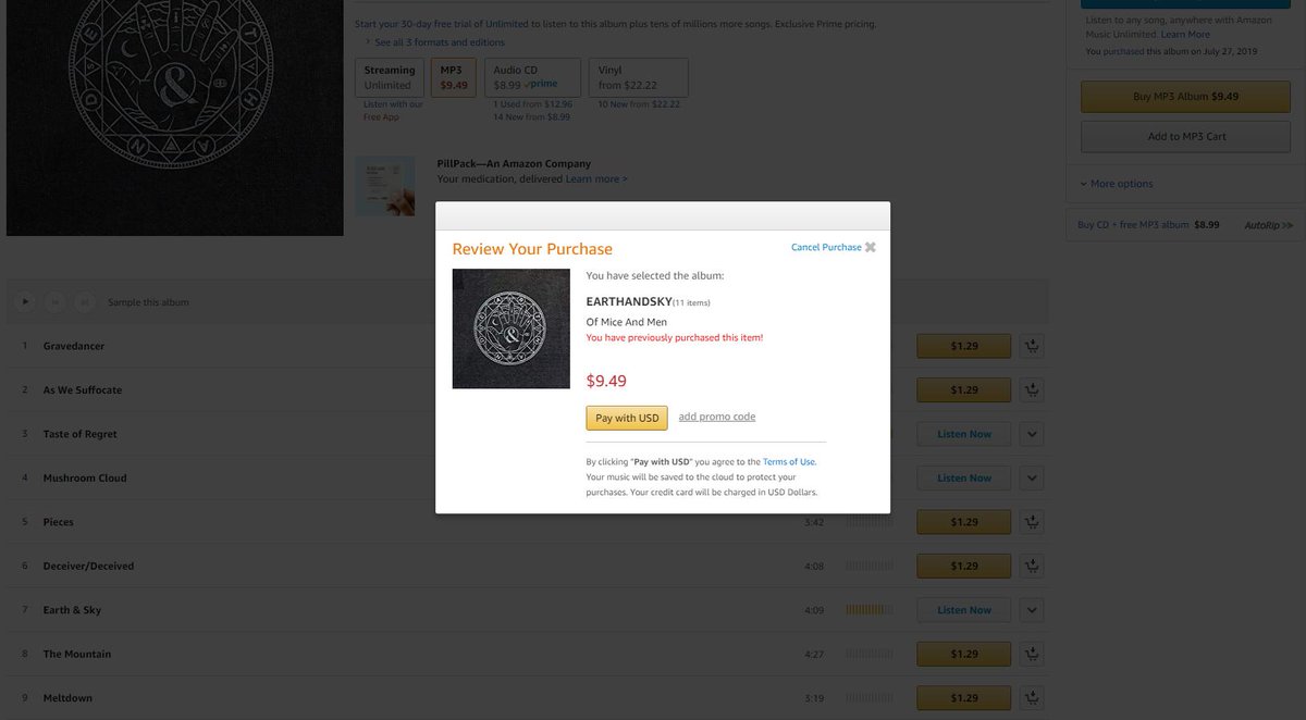 Amazon Prime Music Down? Service Status, Map, Problems History - Outage ...