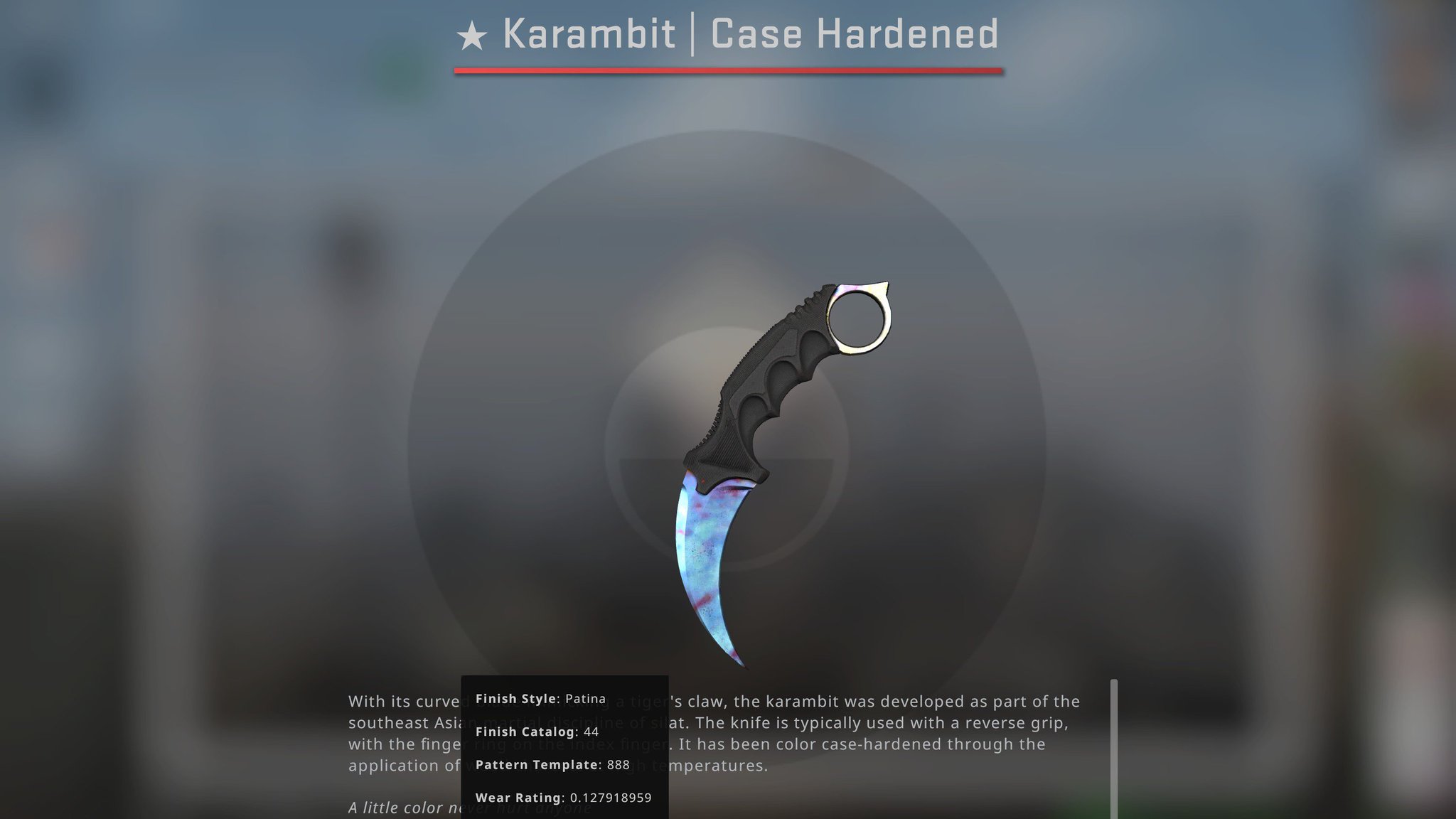 Karambit Case Hardened