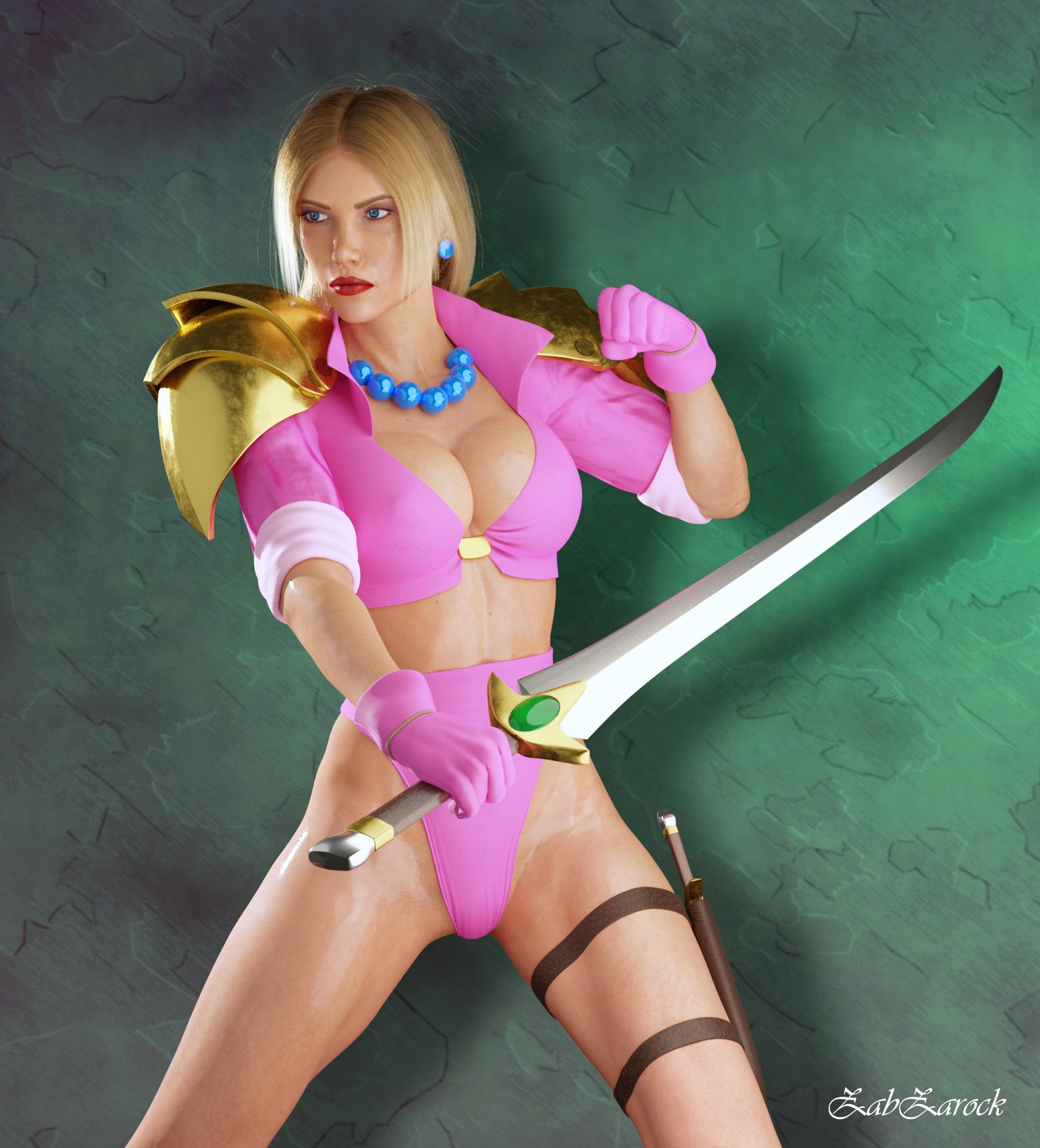 ZabZarock on Twitter: "Finally my 3D model of Milan Flare (from Golden Axe The Duel on Sega ...