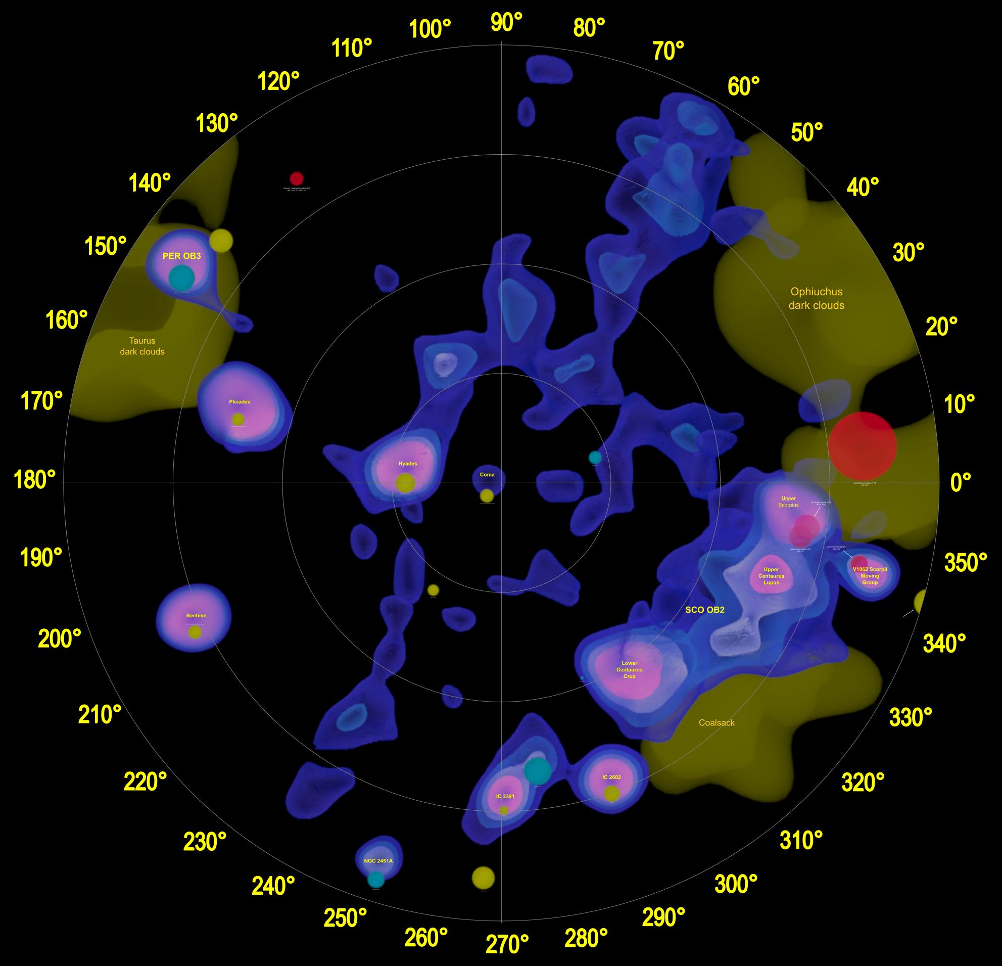 Map Of Local Galaxies