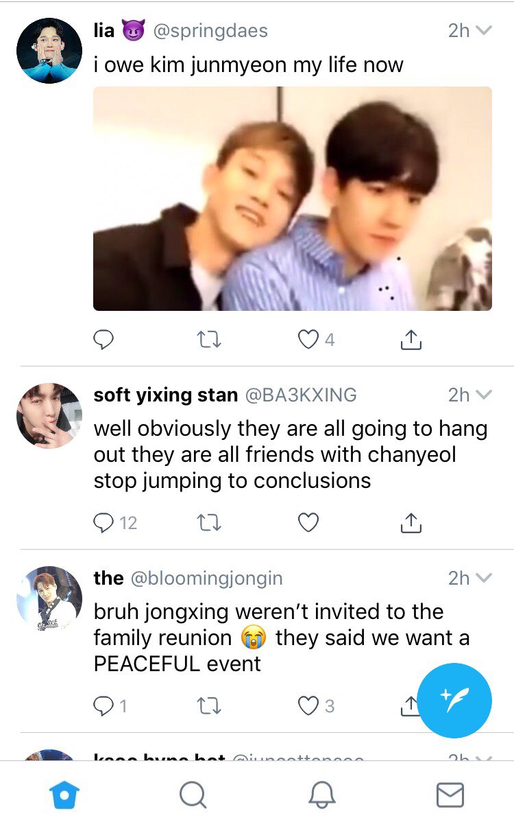 BAEKCHEN SNS AU (📌) on Twitter: "we all owe kim junmyeon our lives https://t.co/qiMyIpHYdP ...