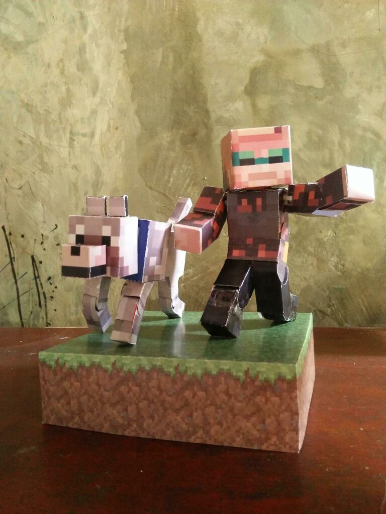 Papercraft Minecraft Horse