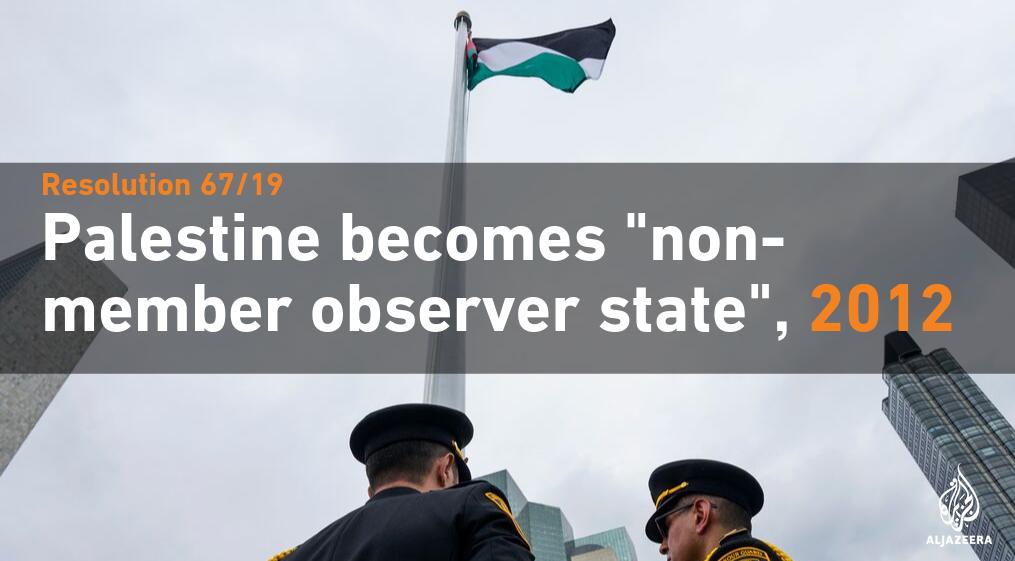 UN In 2012, Palestine became a "non-member observer state. " The ...