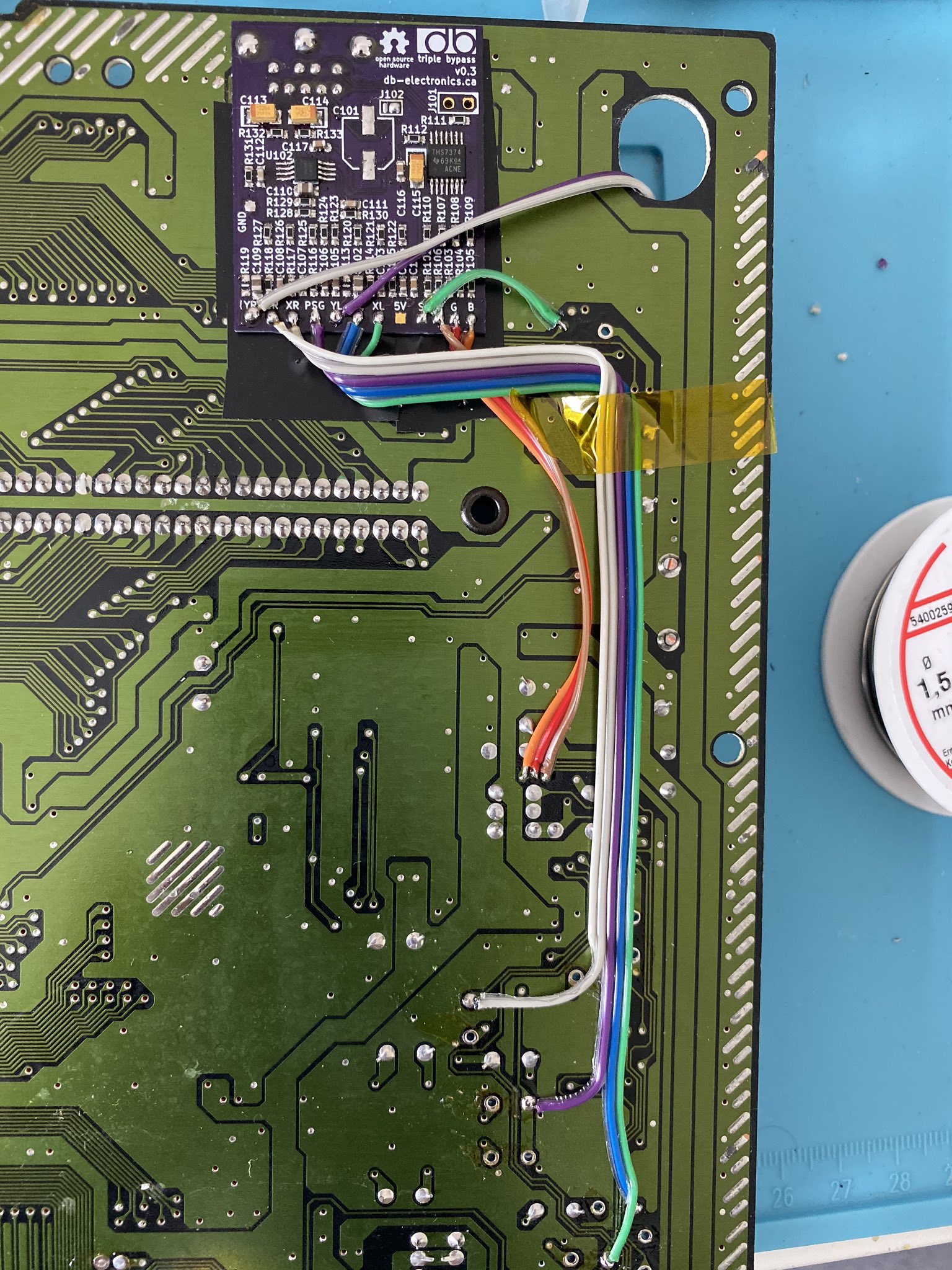 8bitmods On Twitter Triple Bypass Installed In This Va1 Mega Drive 2