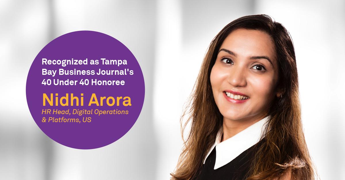 Wipro on Twitter: "Congratulations Nidhi Arora on being recognized among the prestigious Tampa ...
