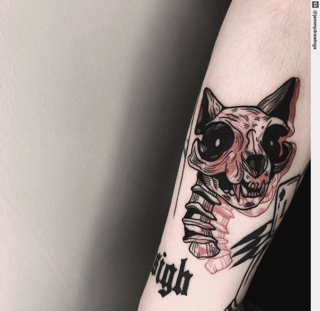 Cat Skull Tattoo Tumblr